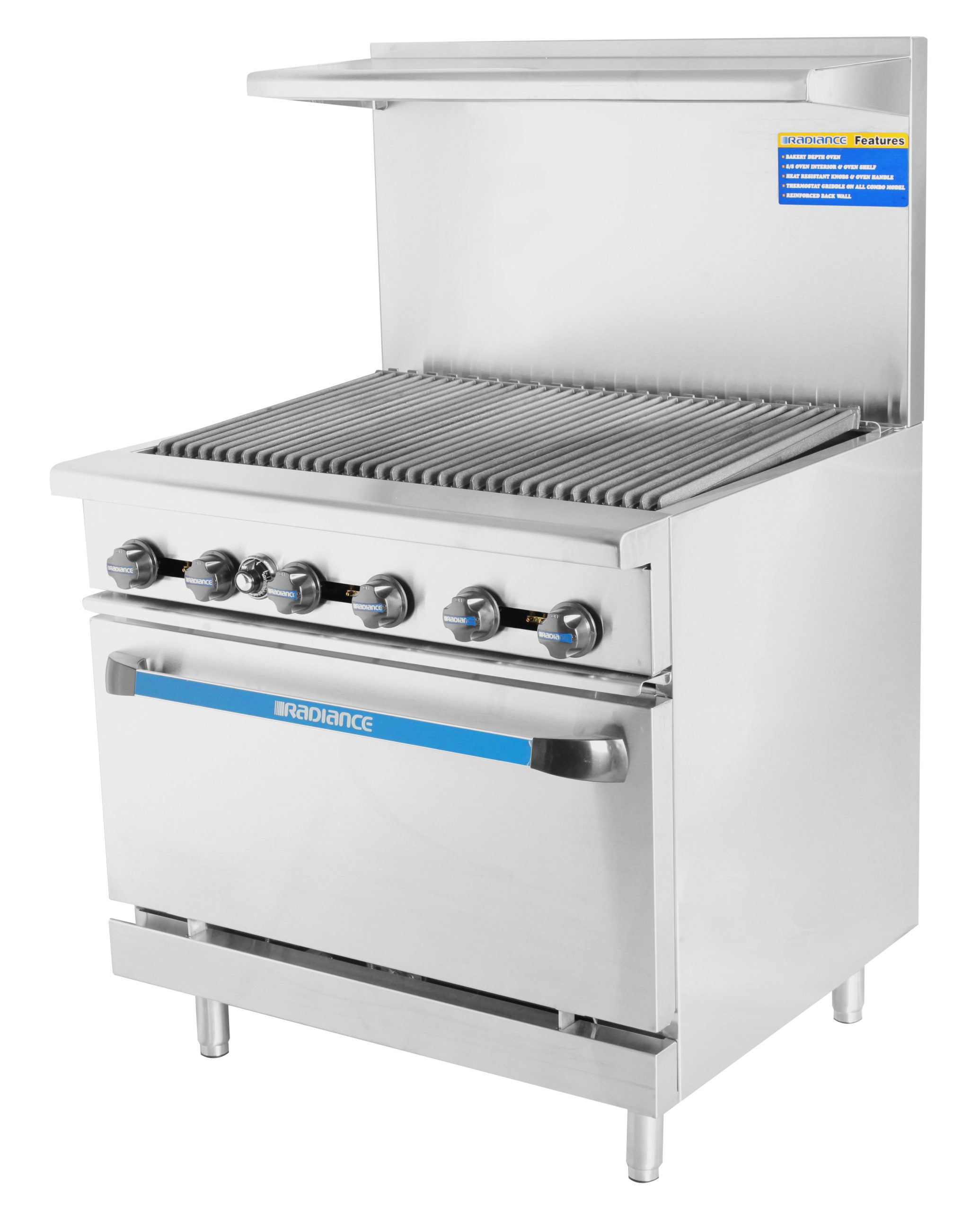 36" Wide Heavy Duty Restaurant Ranges TAR-36RB(-LP) | Radiance - Bake ...