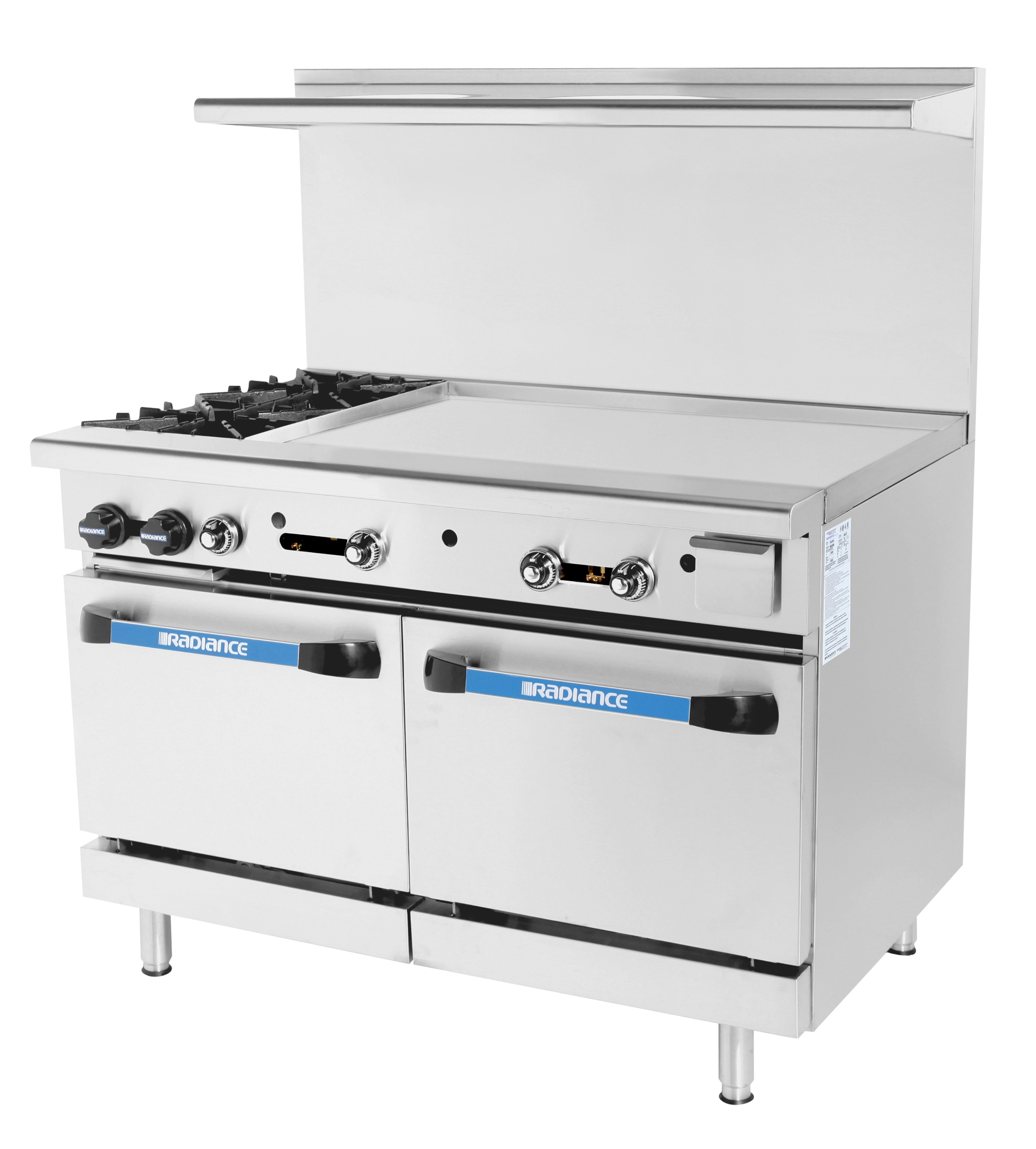 48" Wide Heavy Duty Restaurant Ranges TARG-2B36G(-LP) | Radiance - Bake ...