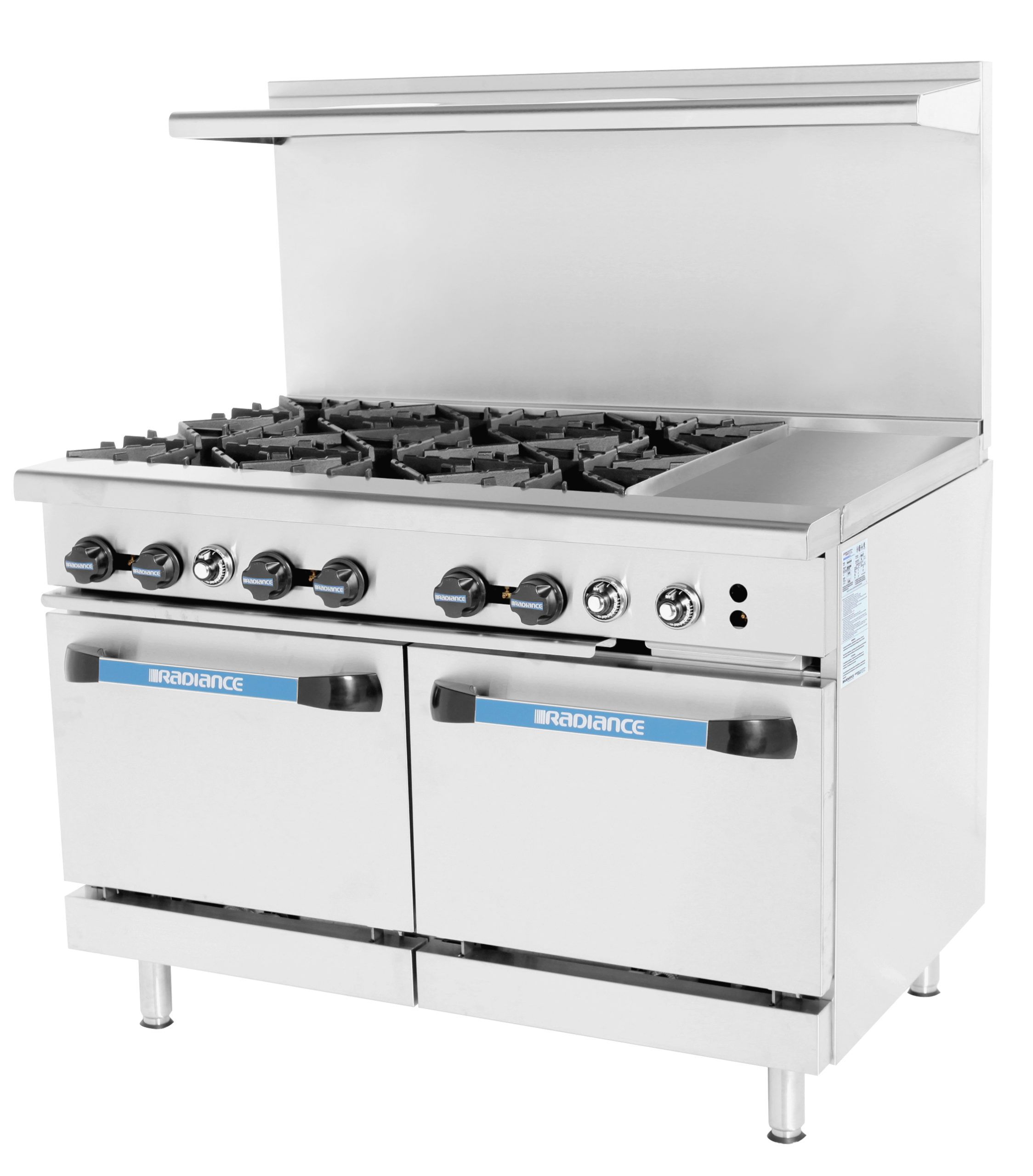 48" Wide Heavy Duty Restaurant Ranges TARG-6B12G(-LP) | Radiance - Bake ...